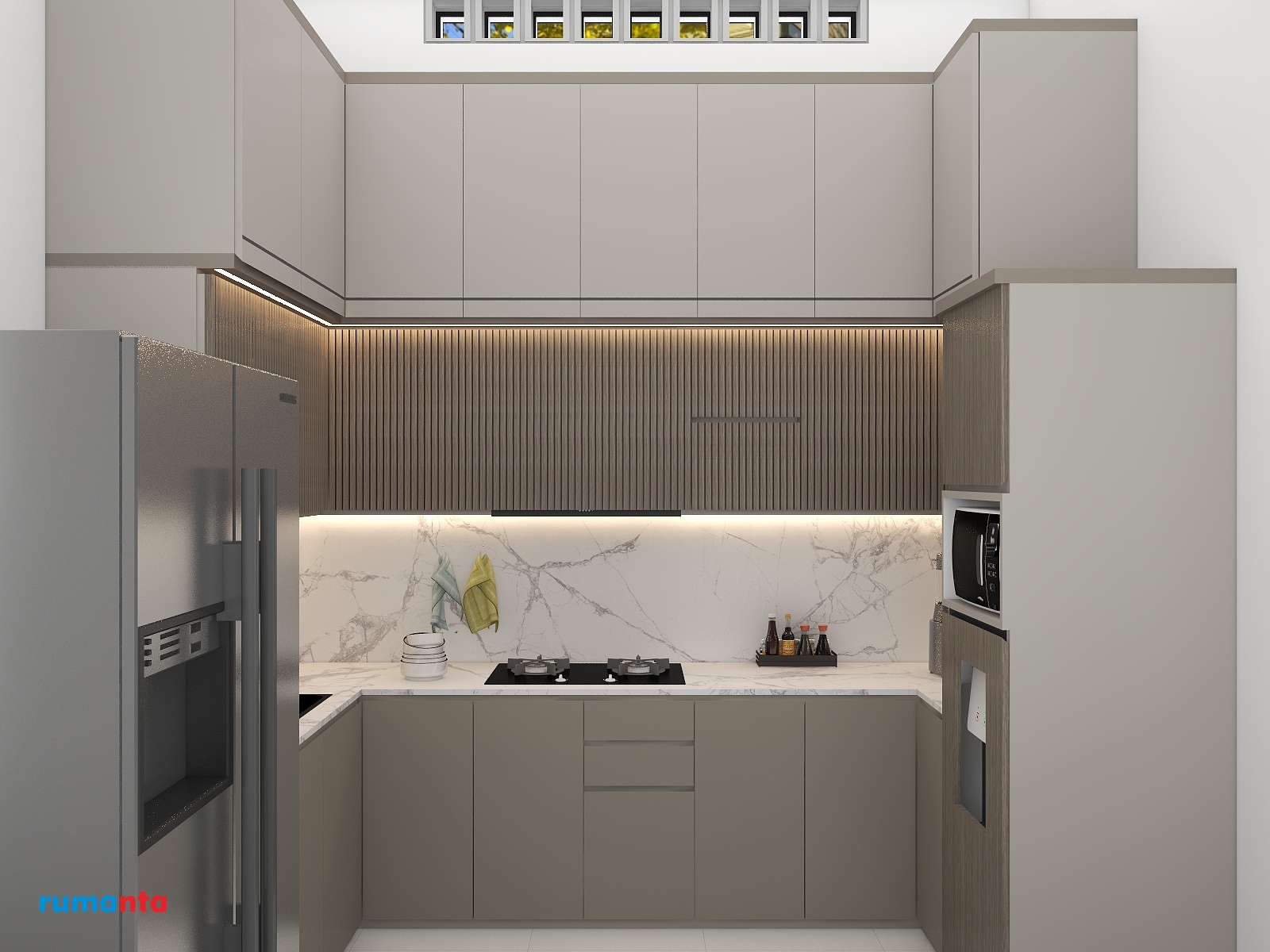 Referensi Desain Kitchen Set Minimalis dan Fungsional - RUMANTA